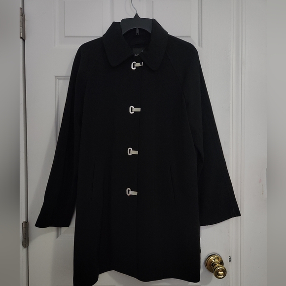 London Fog | Jackets & Coats | London Fog Black Coat With Toggle ...